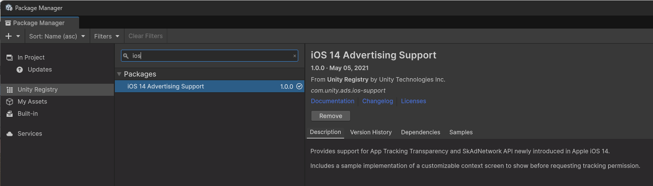 【Unity×iOS】「iOS 14 Advertising Transparency」パッケージでATT対応｜Wamutai Room