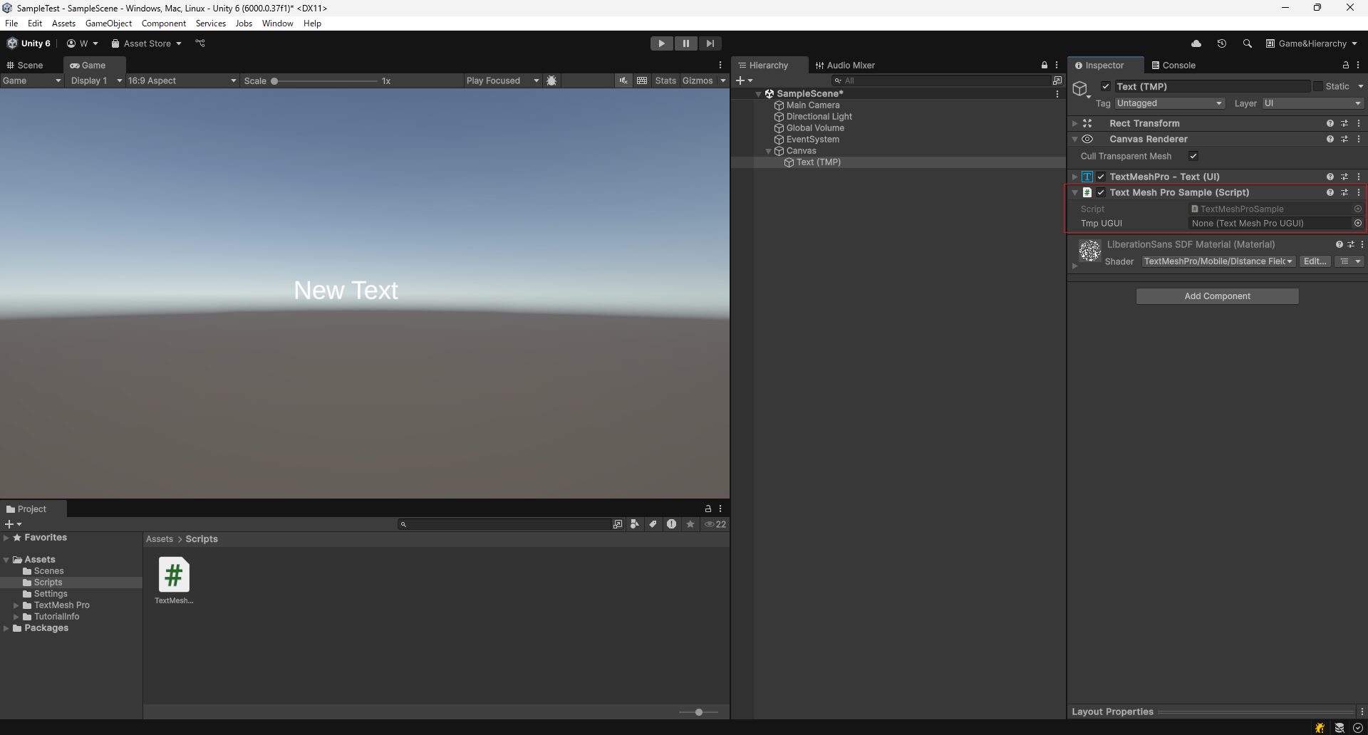 【Unity】TextMeshProUGUIで文字変更・改行・寄せ方向・AutoSizeをスクリプトで制御する｜Wamutai Tech