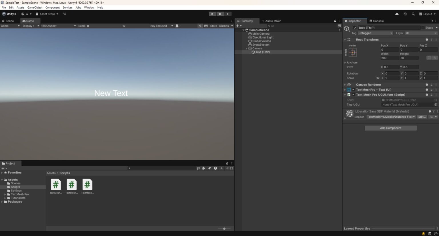 【Unity】TextMeshProUGUIで文字の色・透明度（Alpha）・グラデーションをスクリプトで変える方法｜Wamutai Tech
